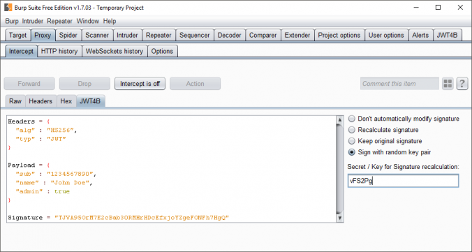JWT Burp Extension – Compass Security Blog